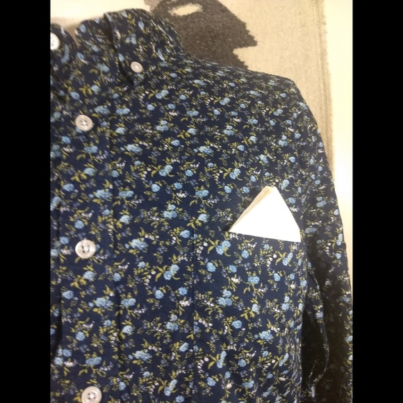 J. Crew Factory | Shirts | Nwt Jcrew Factory Blue Floral Shirt | Poshmark